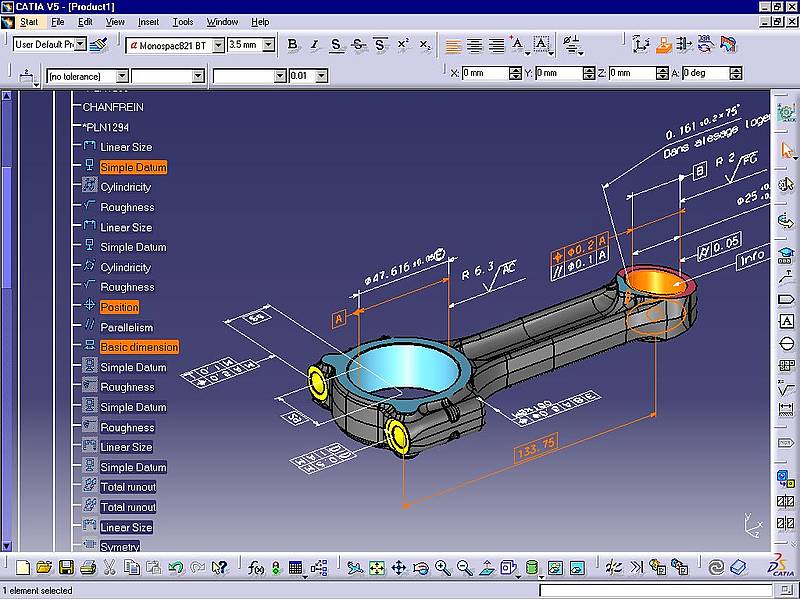 CATIA V5 Functionnal tolerancing & annotations (V5-FTA) - Visiativ